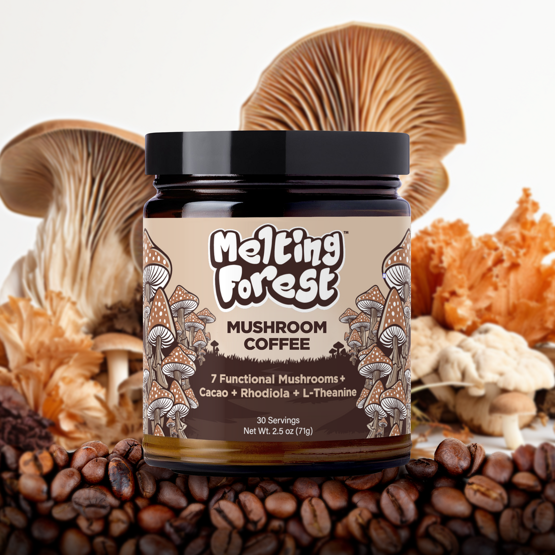 Mushroom Coffee - Adaptogenic Instant Coffee – Melting Forest